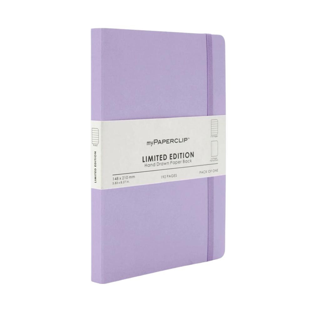 myPAPERCLIP Limited Edition Softcover A5 Notebook - Lilac — Pulp Addiction