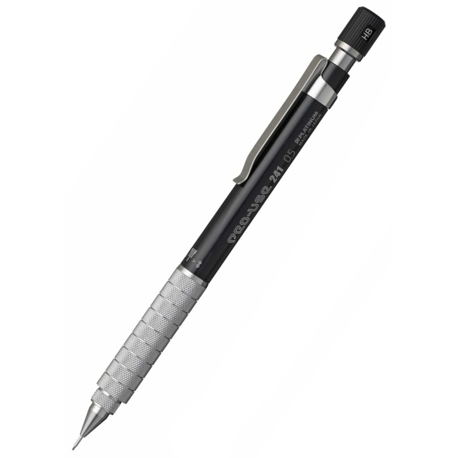 Platinum Pro-Use 241 Mechanical Pencil 0.5mm Black — Pulp Addiction