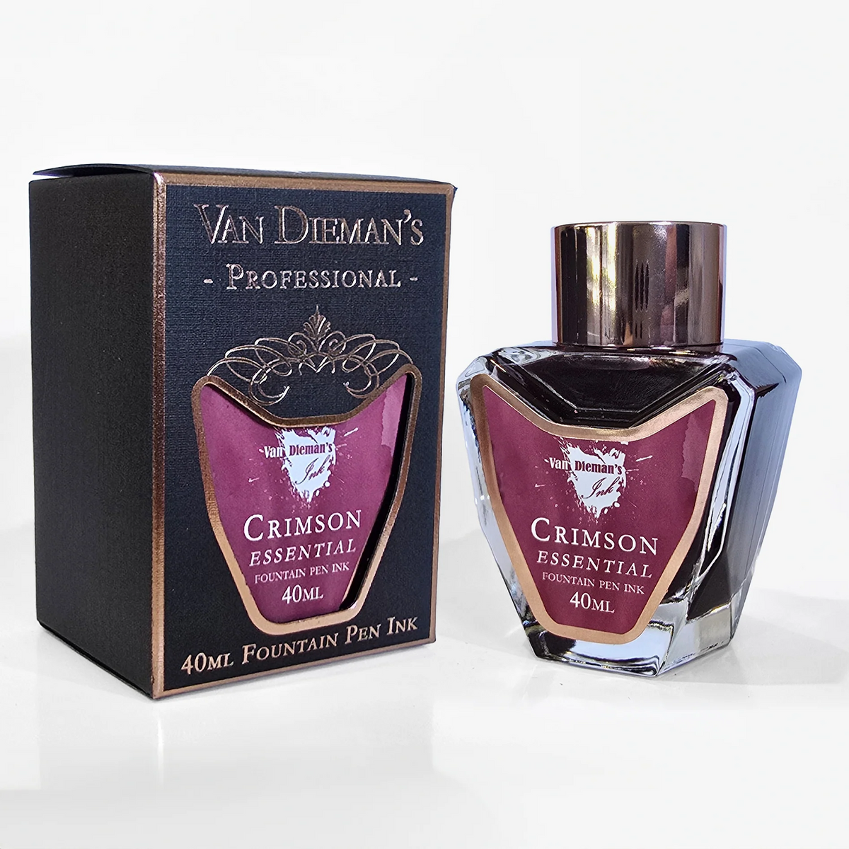 Van Dieman's Professional - Crimson Essential Fountain Pen Ink 40ml ...