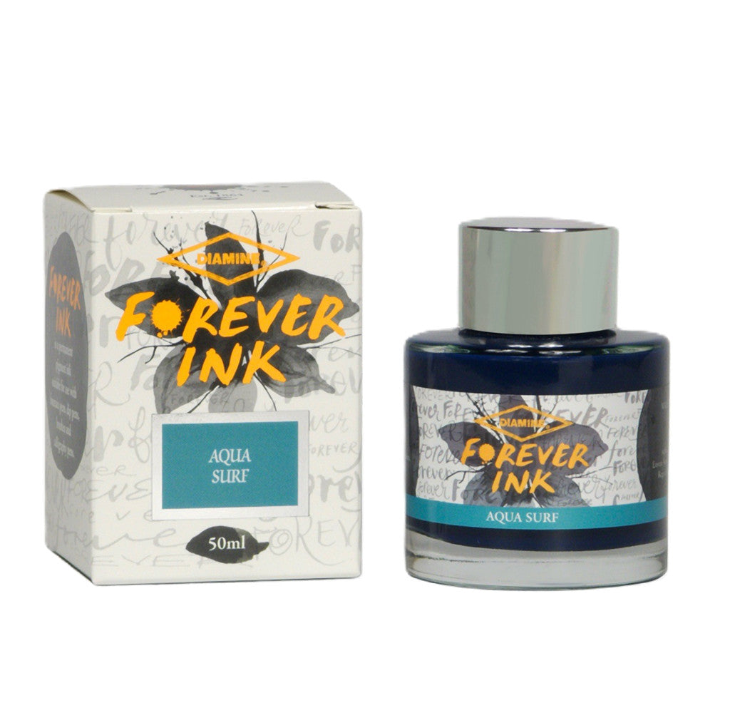 Diamine Forever Ink Fountain Pen Ink - Aqua Surf 50ml — Pulp Addiction