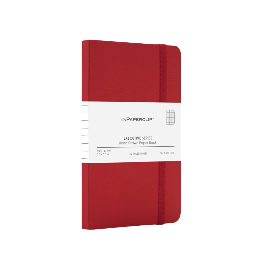 myPAPERCLIP Executive Series Softcover A6 Notebook - Red — Pulp Addiction