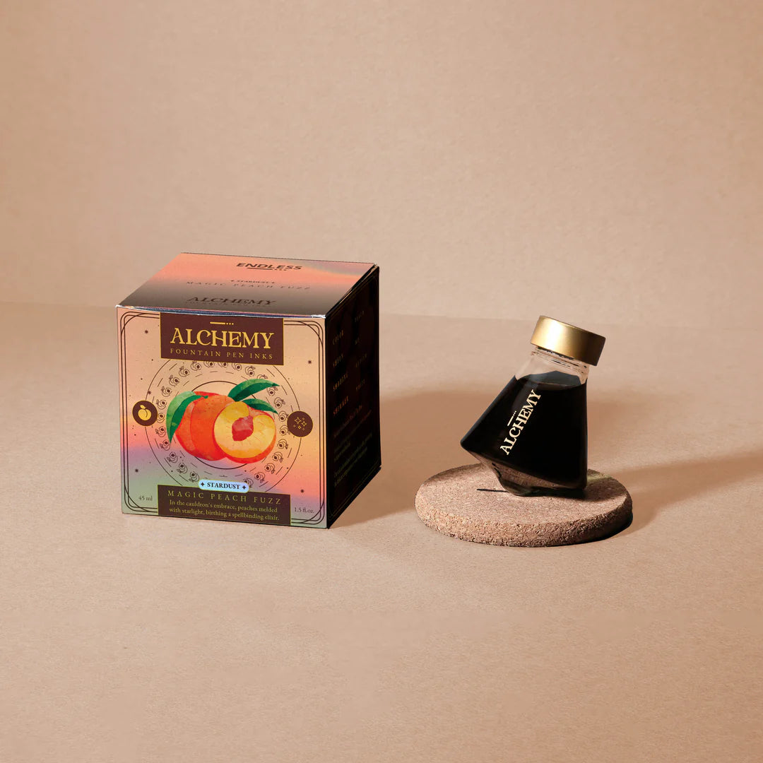 Endless Alchemy Fountain Pen Ink - Stardust - Magic Peach Fuzz 45ml — Pulp Addiction