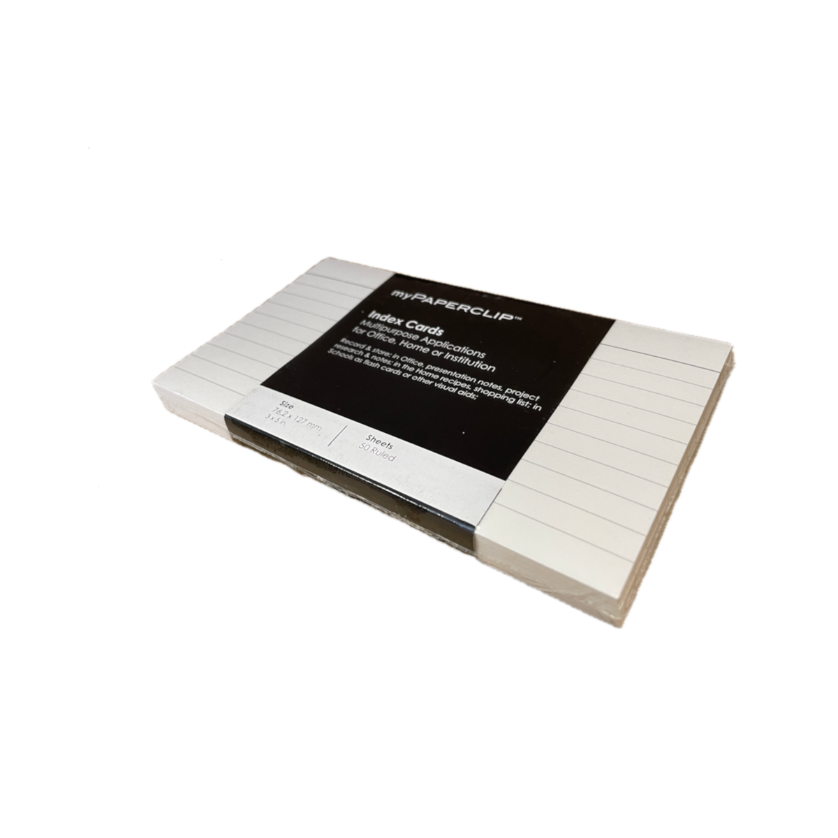 myPAPERCLIP Index Cards - White (Pack of 50) - Small — Pulp Addiction