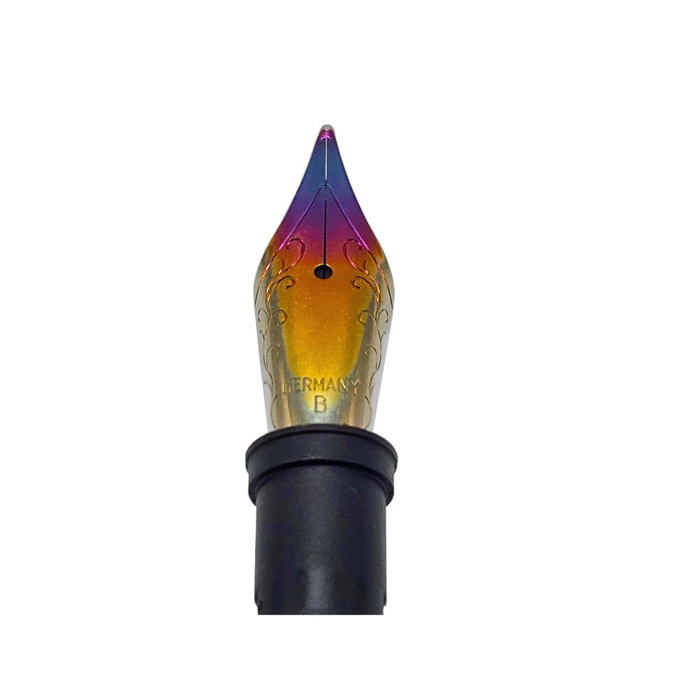 JoWo #6 Rainbow Steel Nib with Floral Design — Pulp Addiction