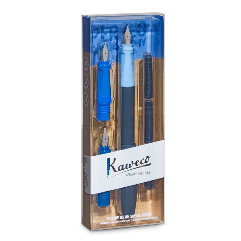 Kaweco Perkeo Calligraphy Pen Set - Blue — Pulp Addiction