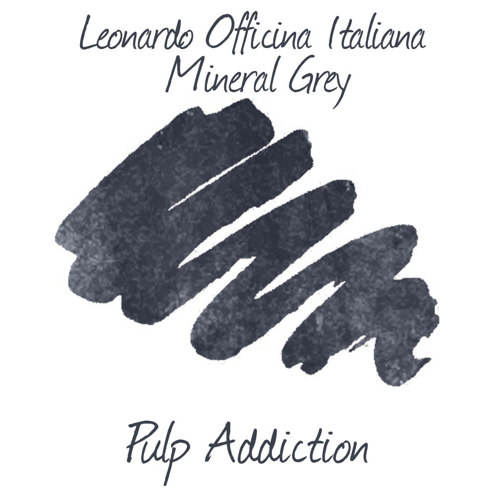 Leonardo Officina Italiana Ink - Grigio Minerale Grey 2ml Sample — Pulp ...