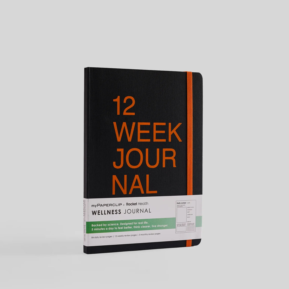 myPAPERCLIP 12-Week Wellness Journal A5 Notebook — Pulp Addiction