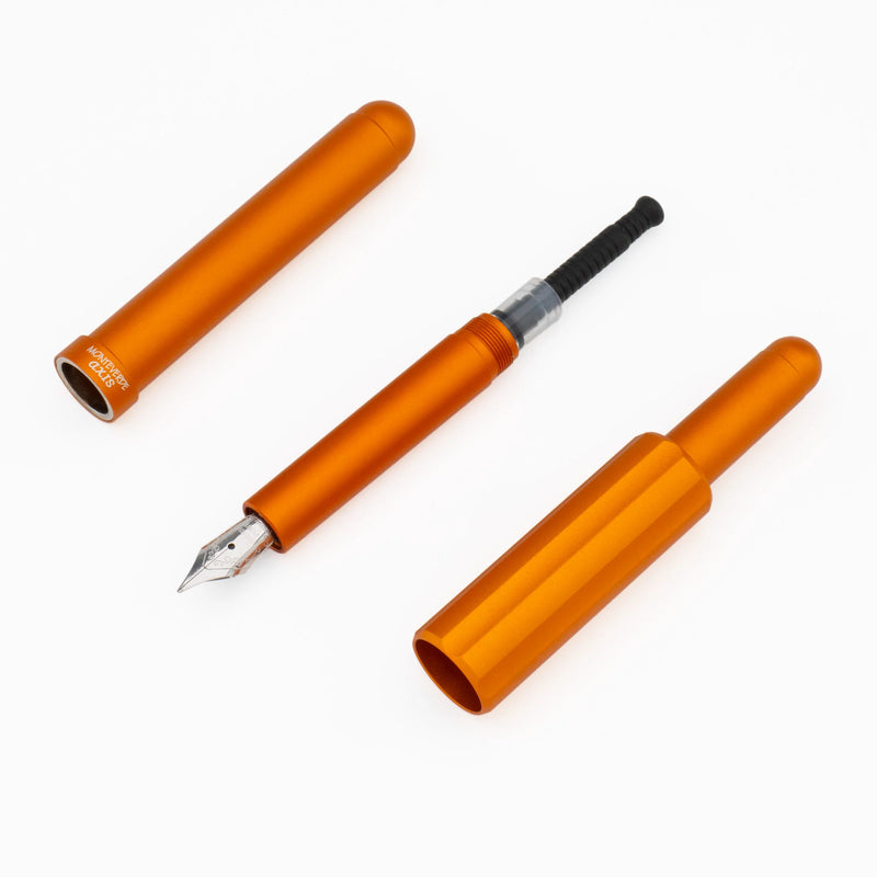 Monteverde Axis Fountain Pen - Matte Orange — Pulp Addiction