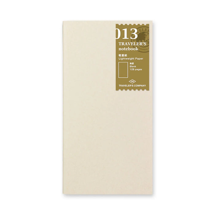 TRAVELER'S Notebook Refill - Regular Size, 013 Lightweight Paper Noteb ...