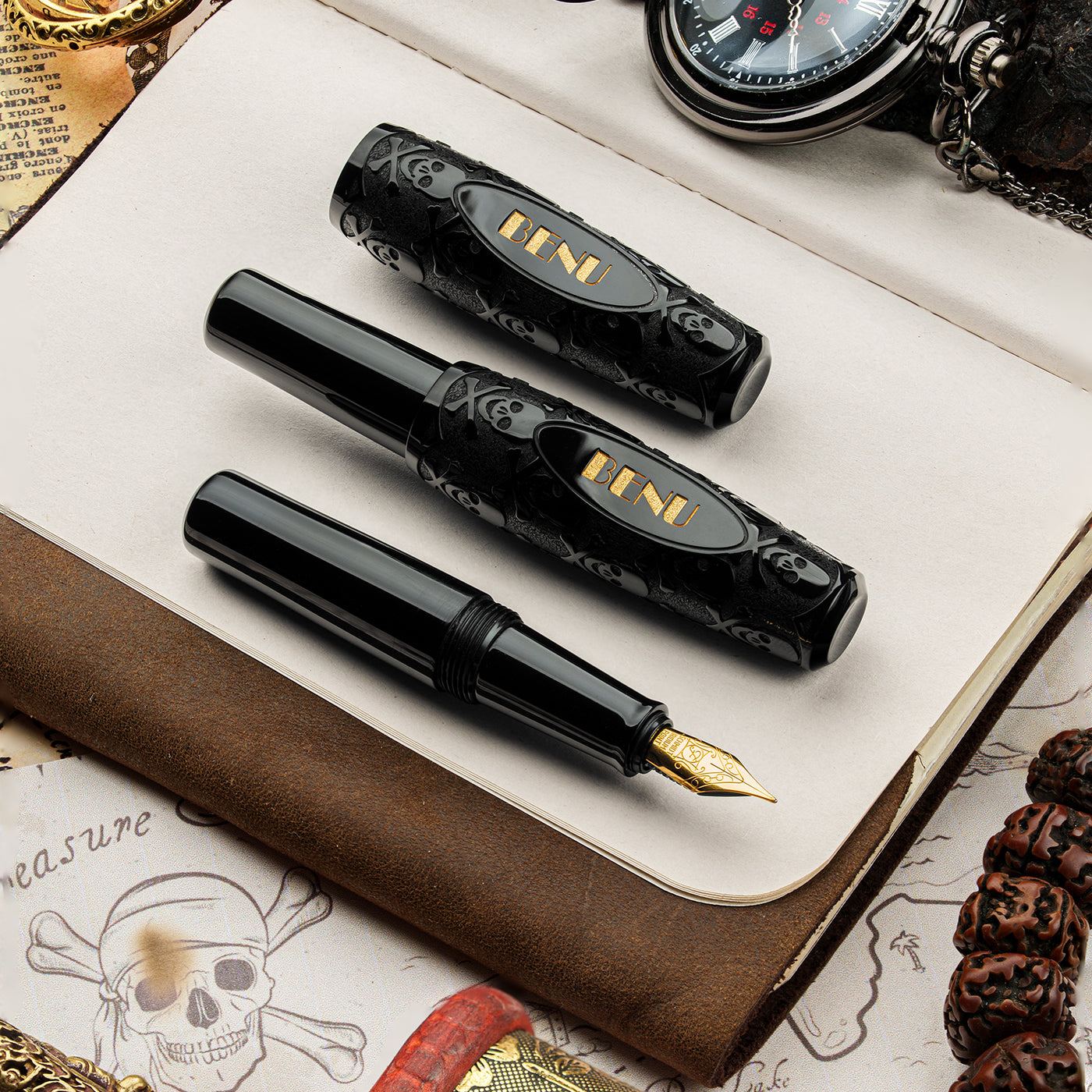 BENU Pixie Fountain Pen - Jolly Roger — Pulp Addiction