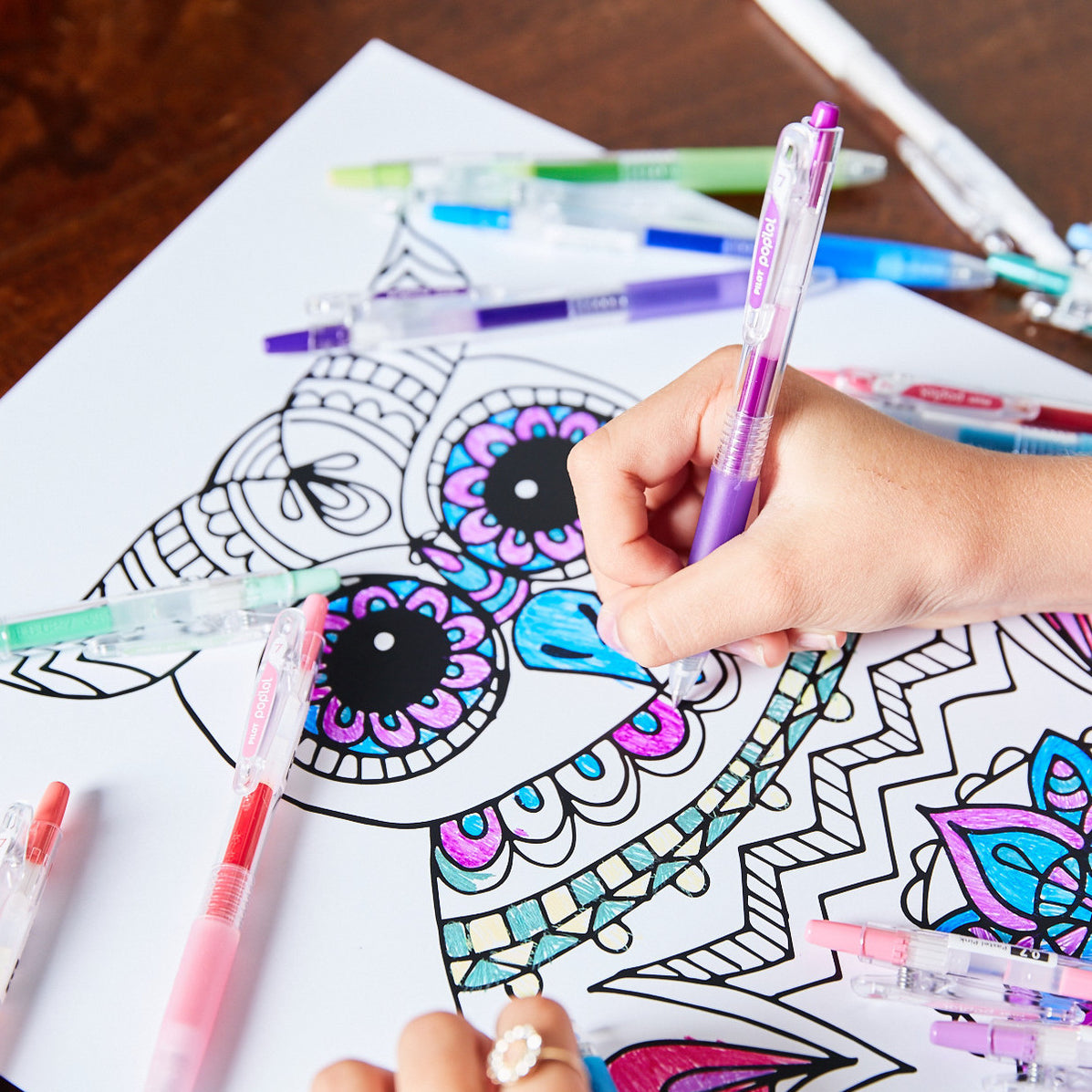 Pilot pop'lol Gel 0.7mm Rollerball Pen - Pastel Violet — Pulp Addiction