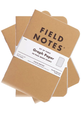 Field Notes Original Graph Notebook, Set of 3. Buy Field Notes Journals ...