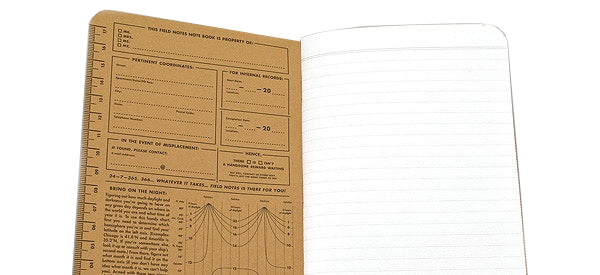 Field Notes Pitch Black Ruled Large Notebook, Set of 2. Buy Field Notes ...