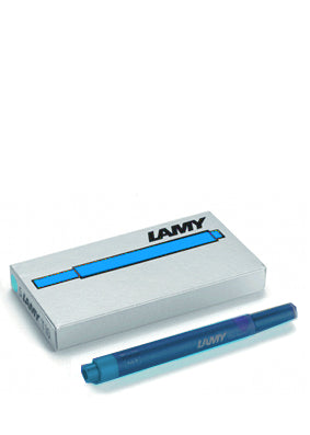 Lamy T10 Turquoise fountain pen cartridges, Pack of 5. Buy Lamy refills ...