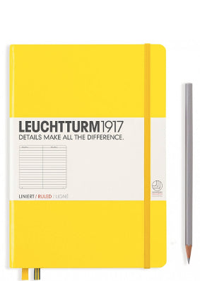 Leuchtturm Lemon Hard Cover Medium A5 Ruled Notebook Journals. Buy ...