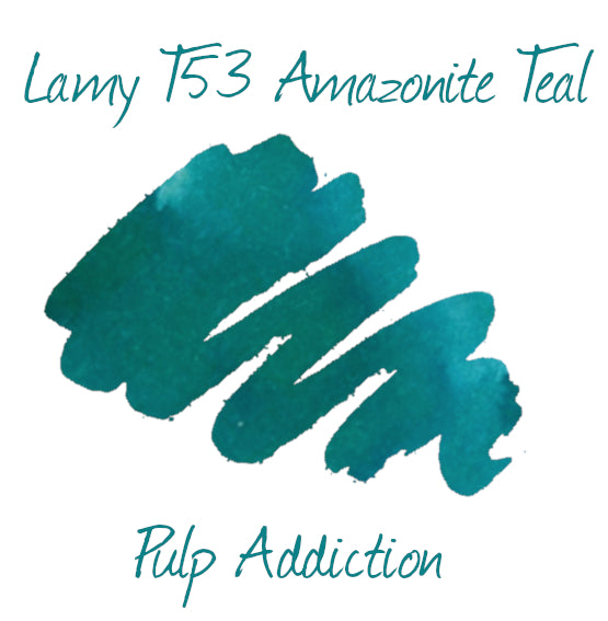Lamy T53 Amazonite Teal Ink - 2ml Sample — Pulp Addiction