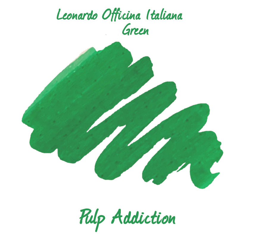 Leonardo Officina Italiana Fountain Pen Ink - Verde Green 40ml — Pulp ...