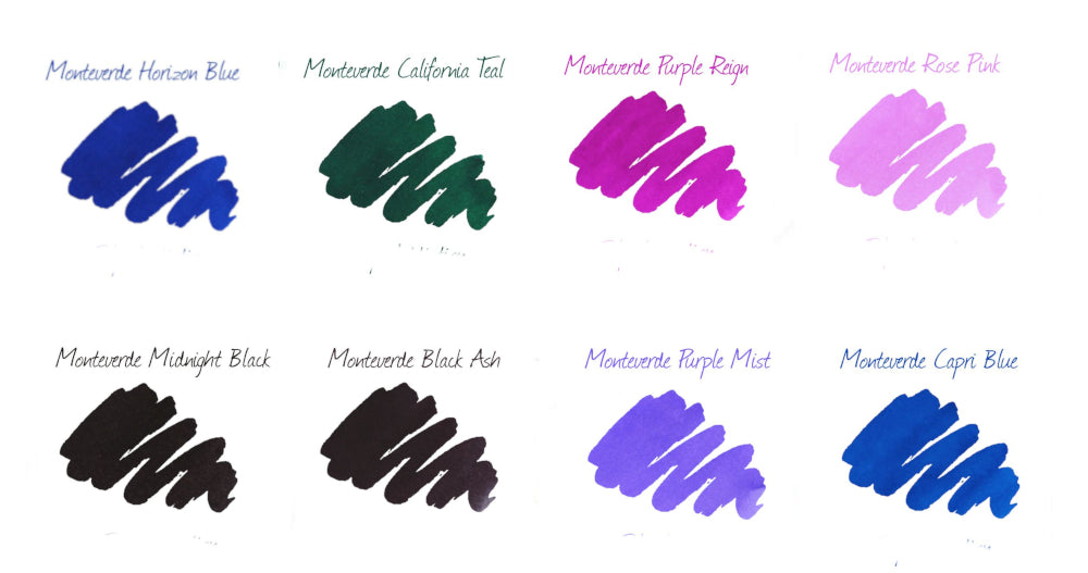 Monteverde Ink Sample Package - Best Sellers (8) — Pulp Addiction