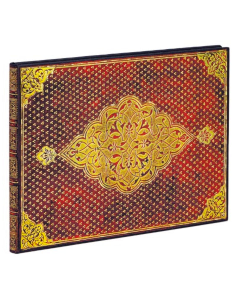 Paperblanks Gold Trefoil Guest Book - Lined — Pulp Addiction