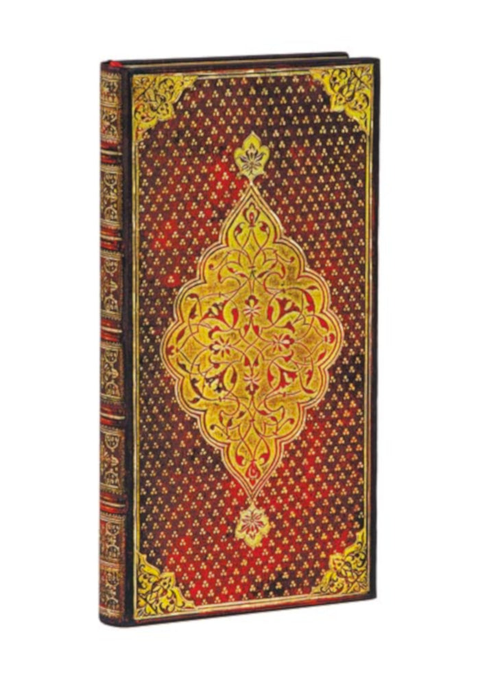 Paperblanks Gold Trefoil Slim Notebook - Lined — Pulp Addiction