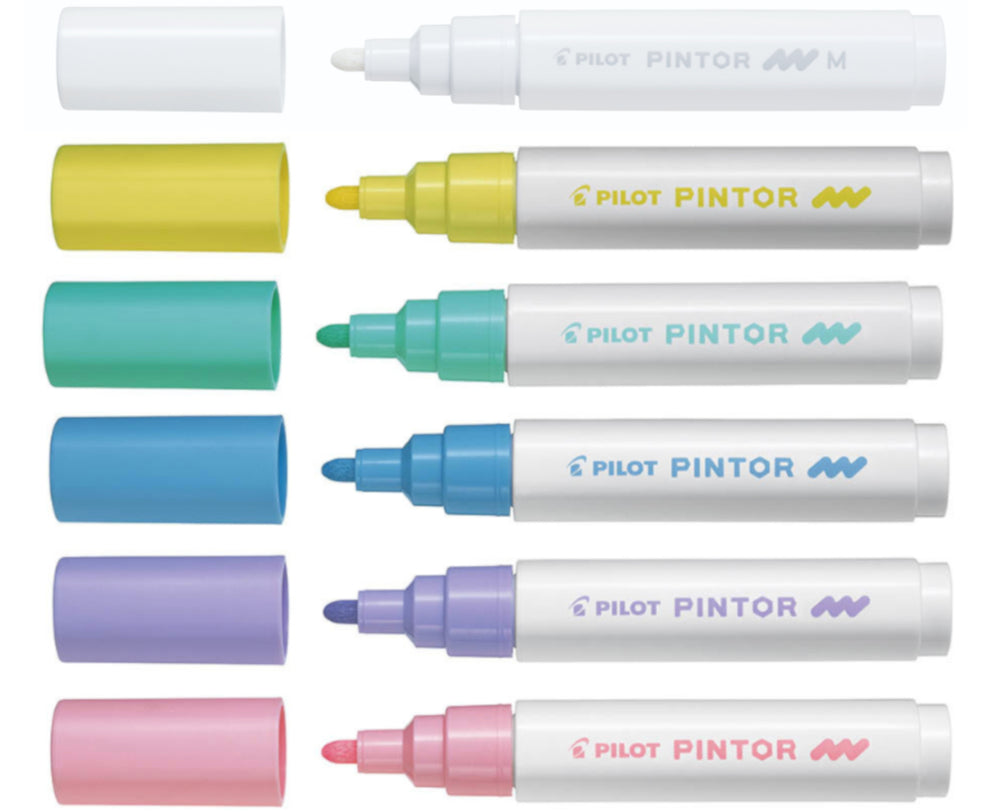 Pilot Pintor Medium Marker - Pastels 6pc Set — Pulp Addiction