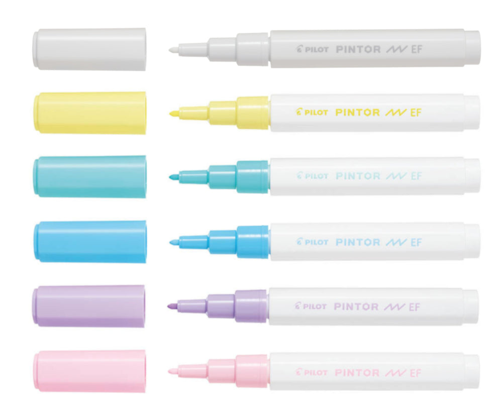 Pilot Pintor Extra Fine Marker - Pastels 6pc Set — Pulp Addiction