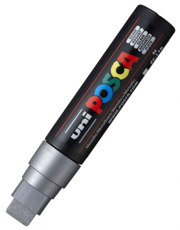POSCA PC 17K Paint Marker Silver — Pulp Addiction