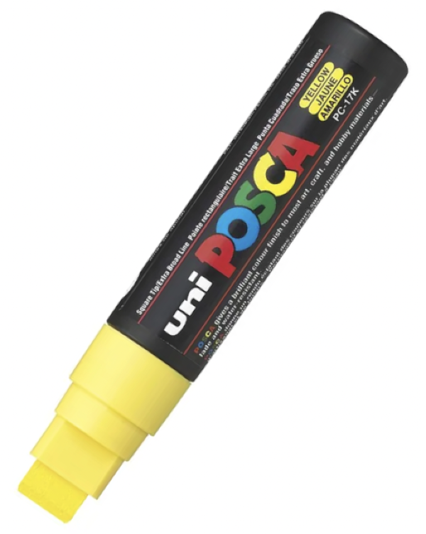 POSCA PC 17K Paint Marker Yellow — Pulp Addiction