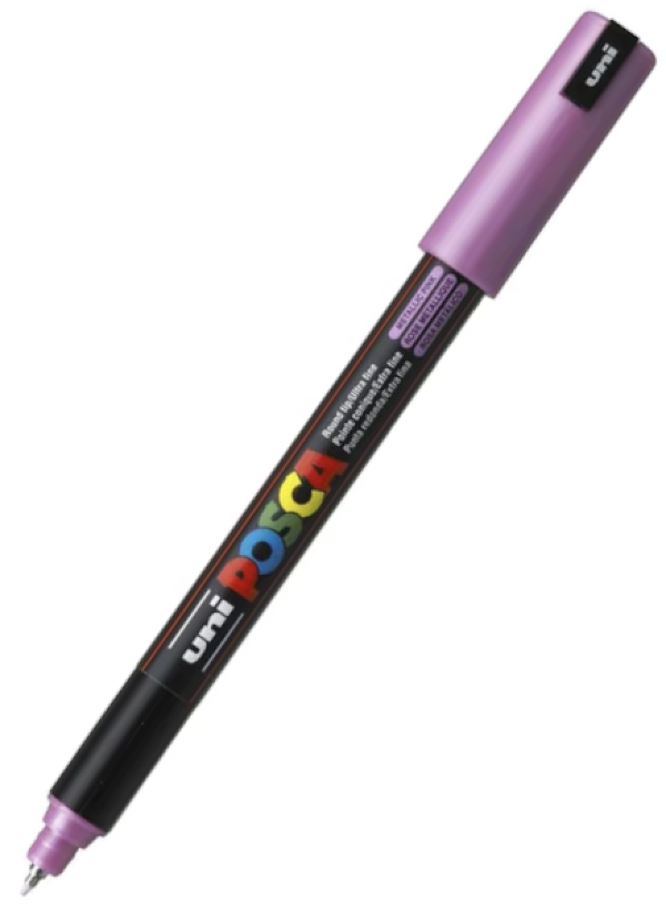 POSCA PC 1MR Paint Marker Metallic Pink — Pulp Addiction