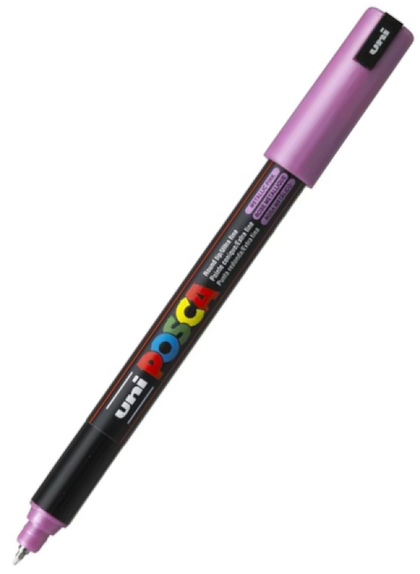 POSCA PC 1MR Paint Marker Metallic Pink — Pulp Addiction