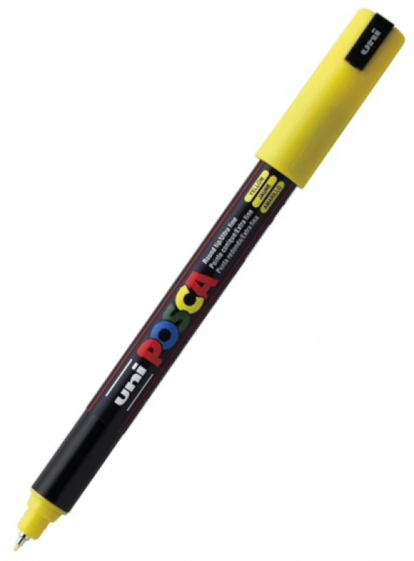POSCA PC 1MR Paint Marker Yellow — Pulp Addiction