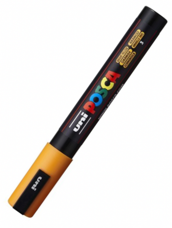 POSCA PC 5M Paint Marker Bright Yellow — Pulp Addiction