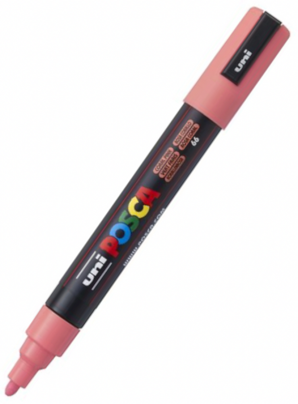 POSCA PC 5M Paint Marker Coral Pink — Pulp Addiction