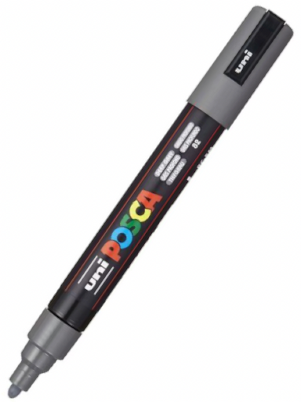 POSCA PC 5M Paint Marker Deep Grey — Pulp Addiction