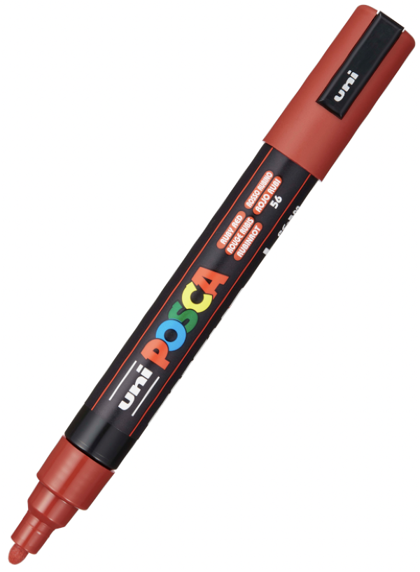 POSCA PC 5M Paint Marker Ruby Red — Pulp Addiction