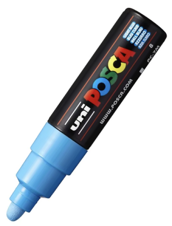 POSCA PC 7M Paint Marker Light Blue — Pulp Addiction