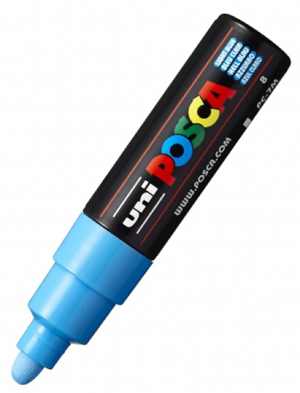 POSCA PC 7M Paint Marker Light Blue — Pulp Addiction
