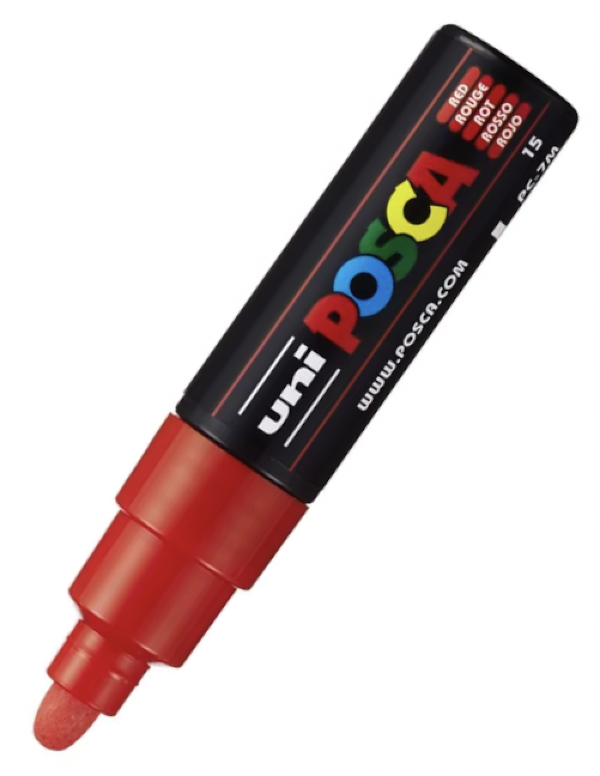 POSCA PC 7M Paint Marker Red — Pulp Addiction