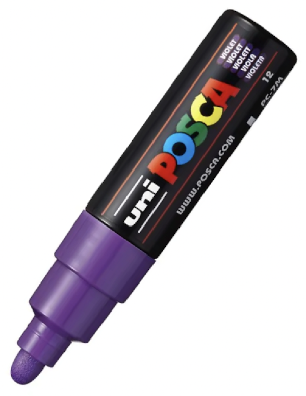 POSCA PC 7M Paint Marker Violet — Pulp Addiction
