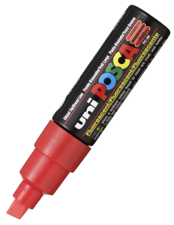 POSCA PC 8K Paint Marker Fluro Red — Pulp Addiction