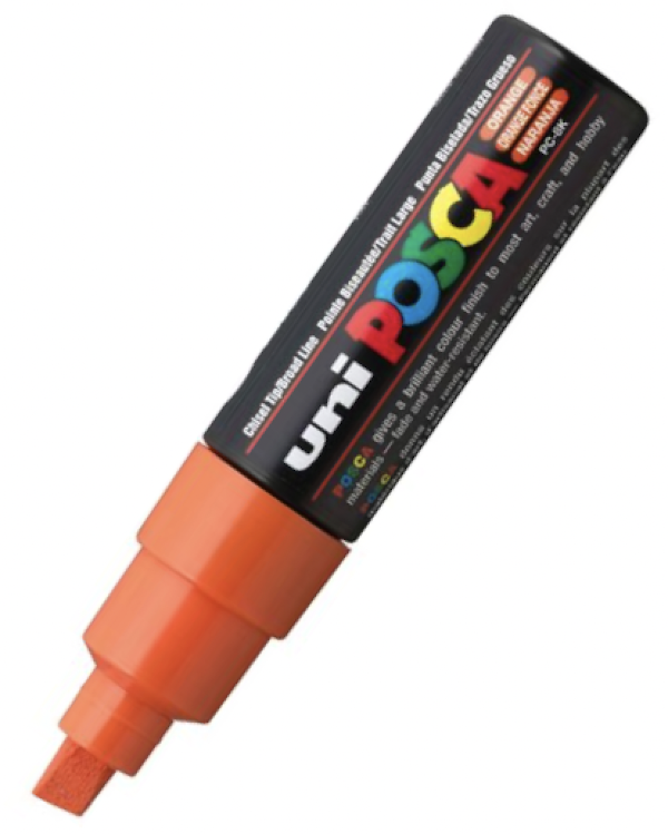 POSCA PC 8K Paint Marker Orange — Pulp Addiction