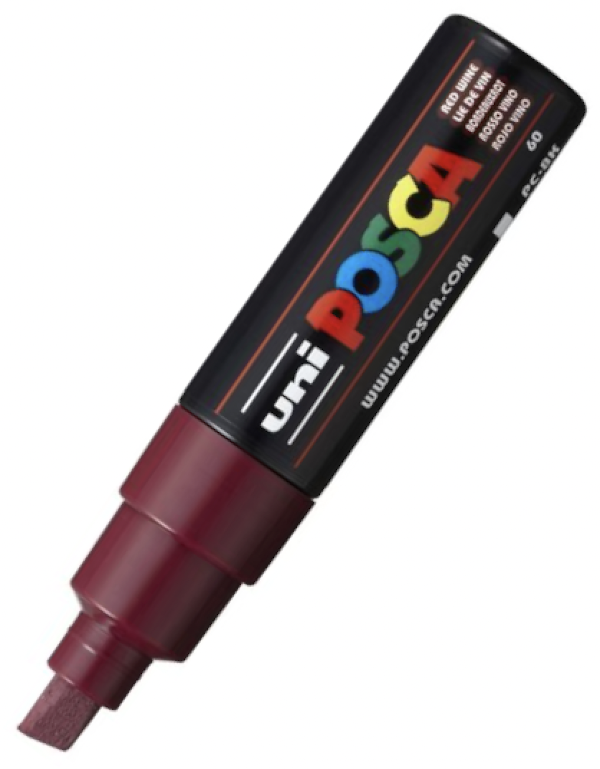 POSCA PC 8K Paint Marker Red Wine — Pulp Addiction