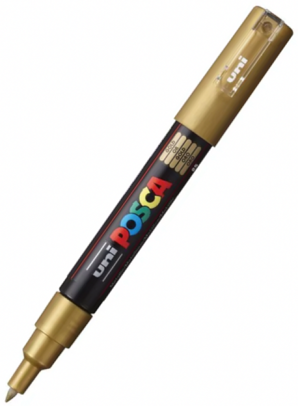 POSCA PC 1M Paint Marker Gold — Pulp Addiction