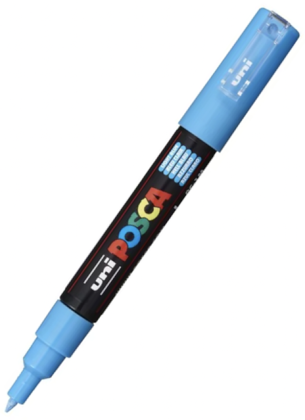 POSCA PC 1M Paint Marker Light Blue — Pulp Addiction