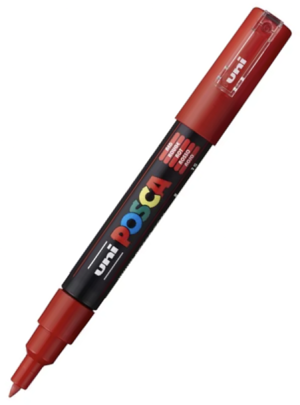POSCA PC 1M Paint Marker Red — Pulp Addiction