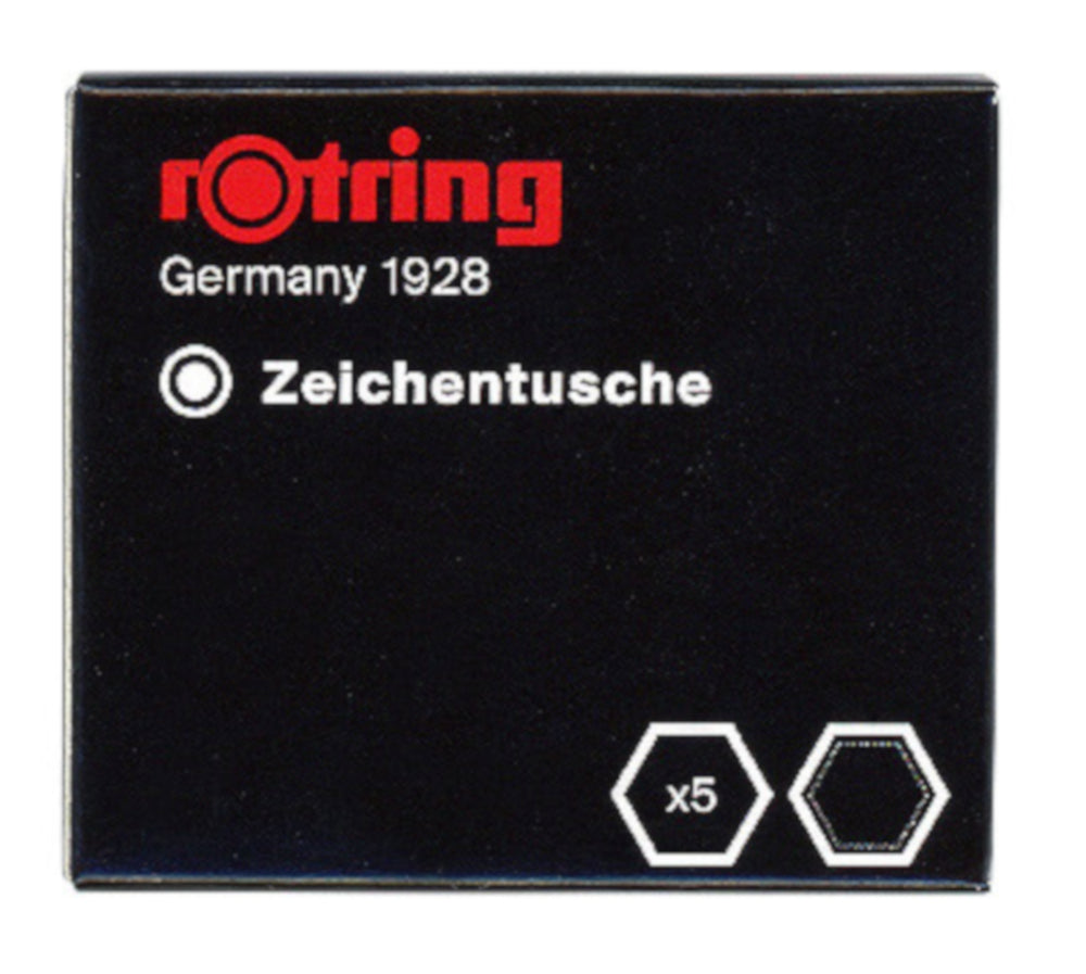 rOtring Isograph Ink Cartridges, Black (5) — Pulp Addiction