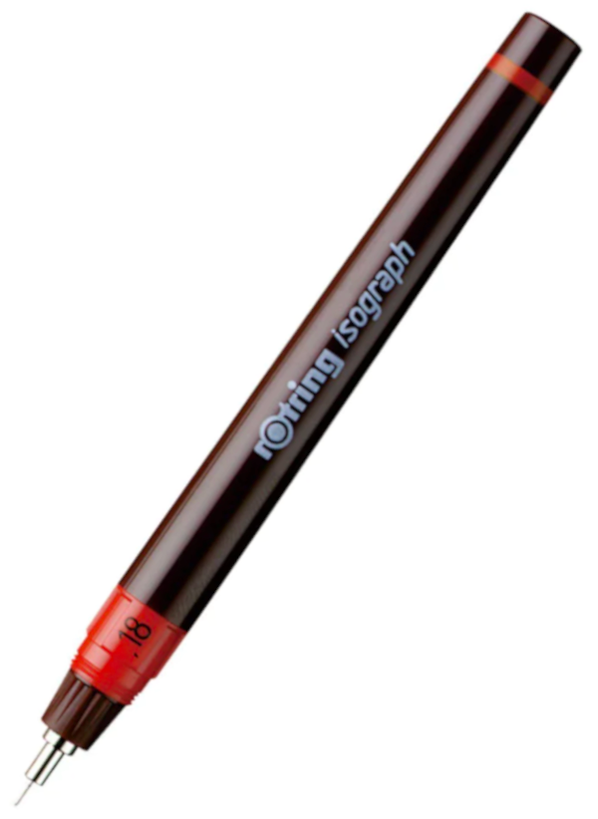 Rotring Isograph Technical Drawing Pen - 0.18 mm — Pulp Addiction