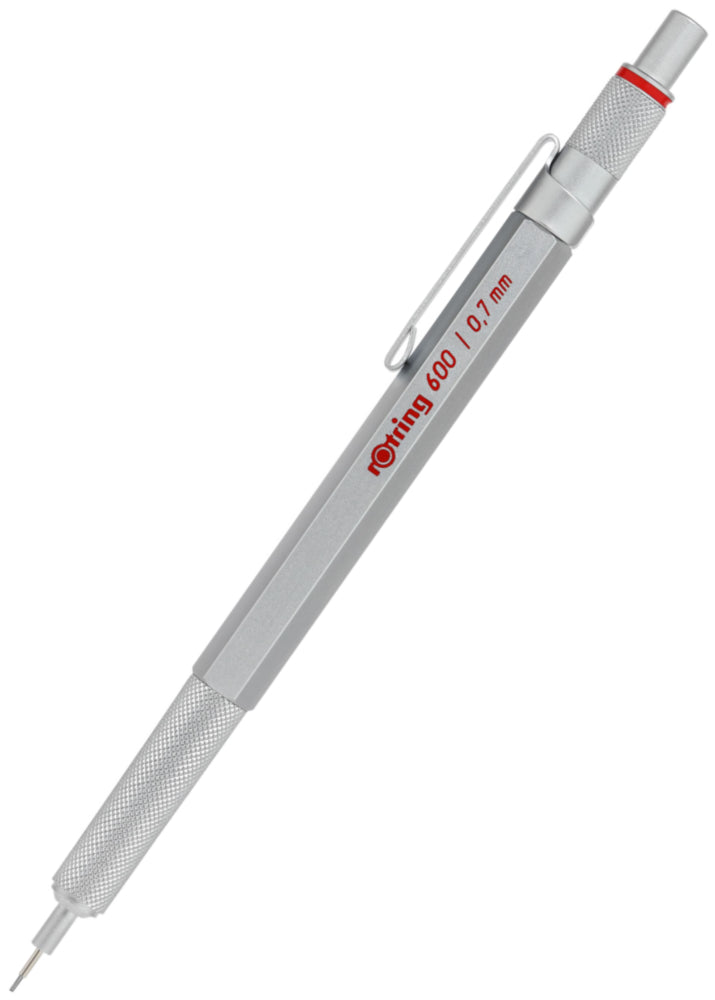 Rotring Mechanical Pencil - 600 Silver 0.7mm — Pulp Addiction