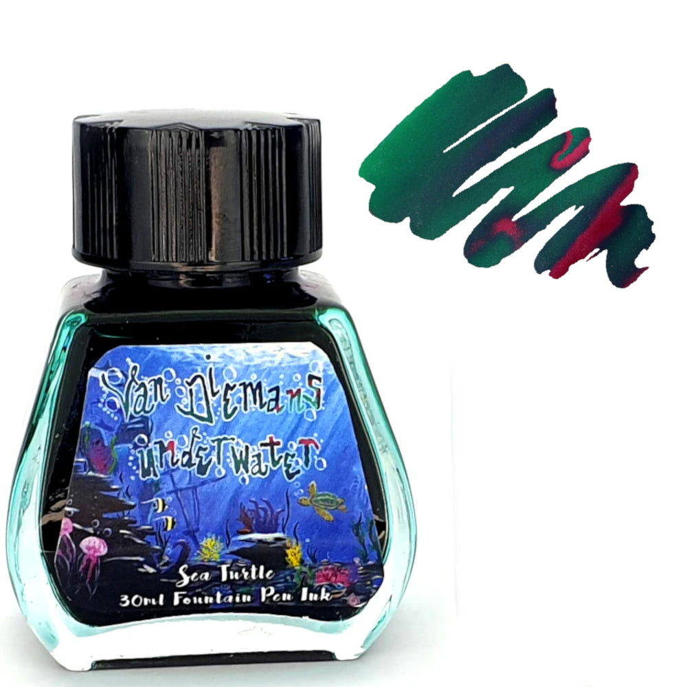 Van Dieman's Fountain Pen Ink - (Underwater) Sea Turtle — Pulp Addiction