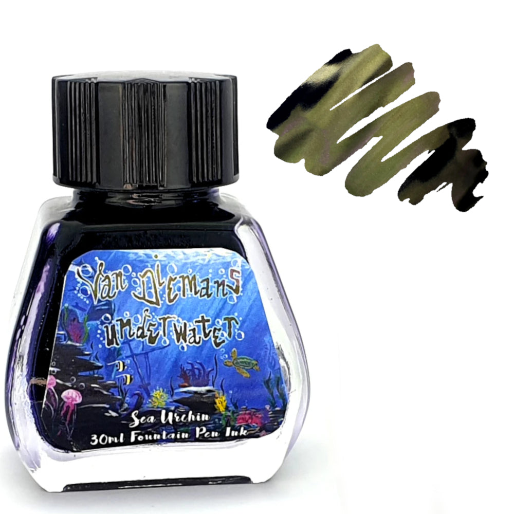Van Dieman's Fountain Pen Ink - (Underwater) Sea Urchin 30ml — Pulp ...